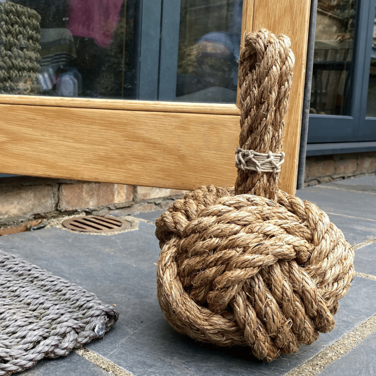 Rope Door Stop Handmade by UK Craftsman | Beautiful Rope Decor